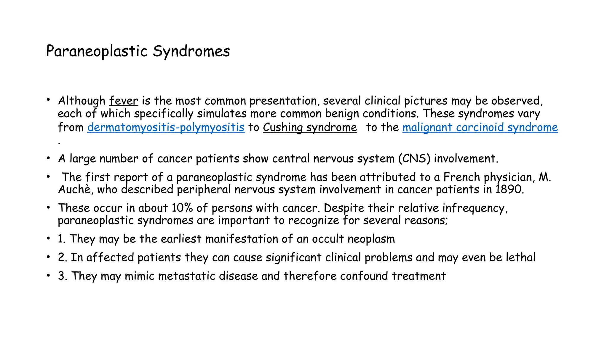 Grading and staging of tumors and paraneoplastic syndrome | PPTX