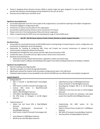 Sumanta CV | DOC
