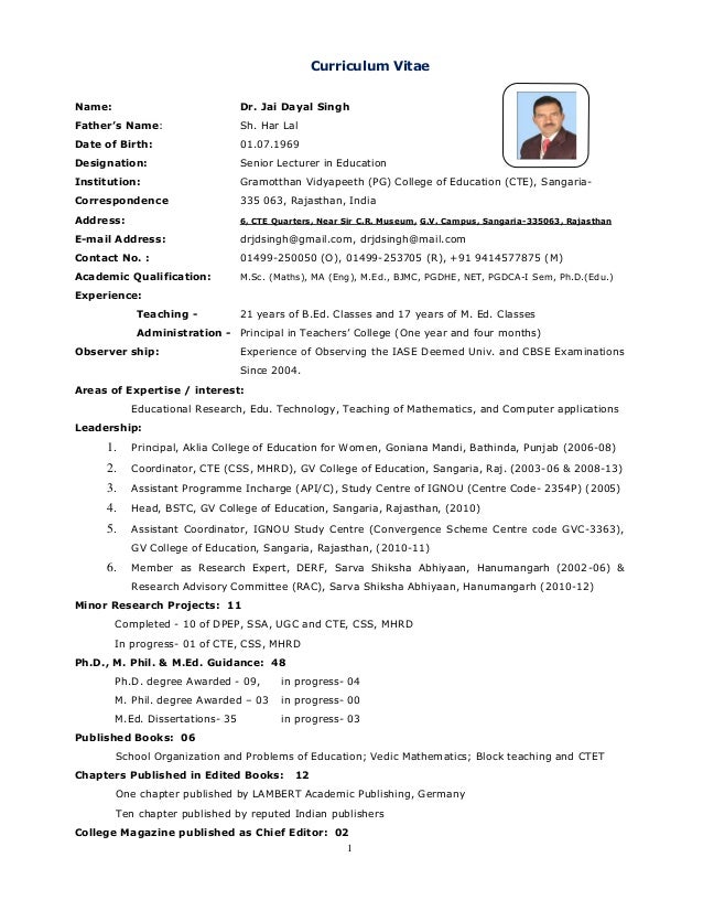 JD -CV at a glance1.5.16