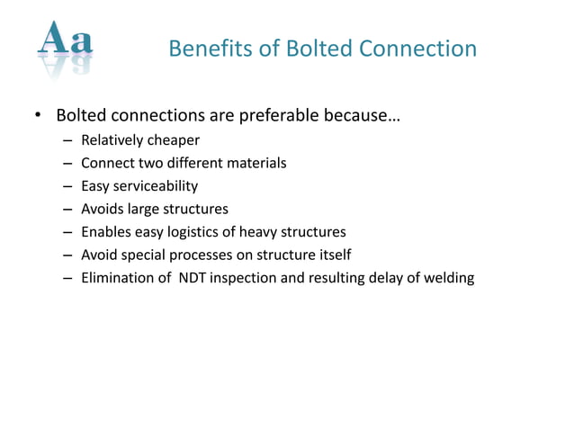 Overview of Bolted Connections | PDF