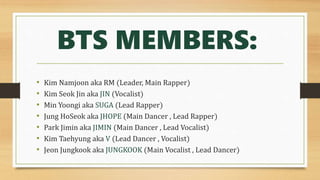 BTS (Bangtan Sonyeondan) | PPTX