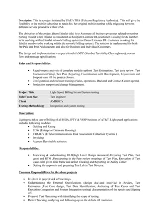 Laxmi_7yrs_Telecom_software_testing | DOC