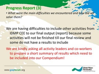 Third IDMP CEE workshop: Compendium of good practices by Gregor ...