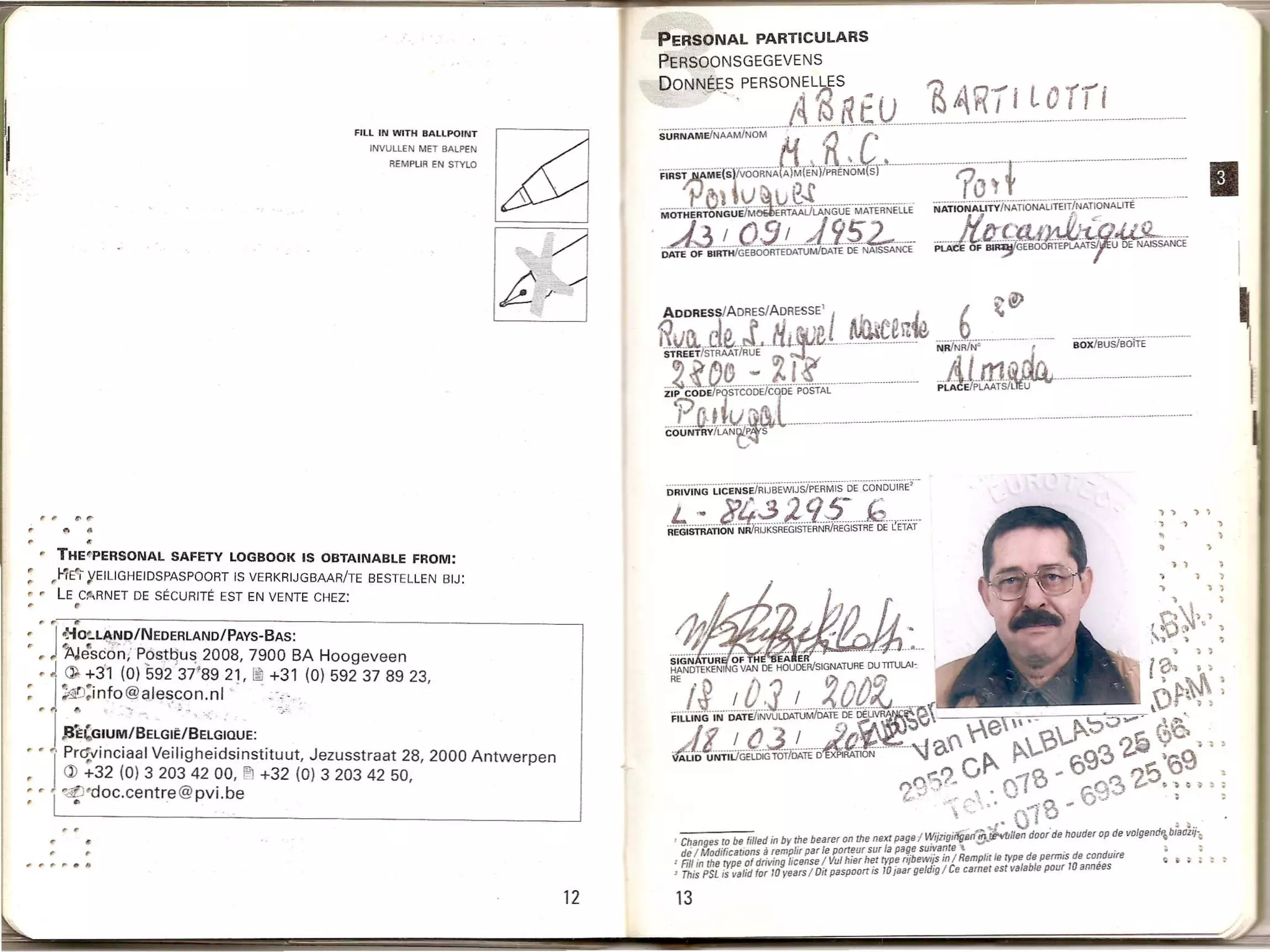 My Personal Safety Logbook. | PDF