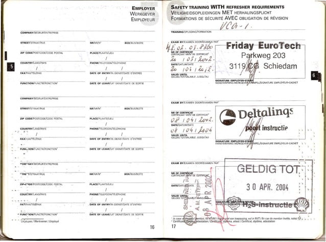 My Personal Safety Logbook. | PDF