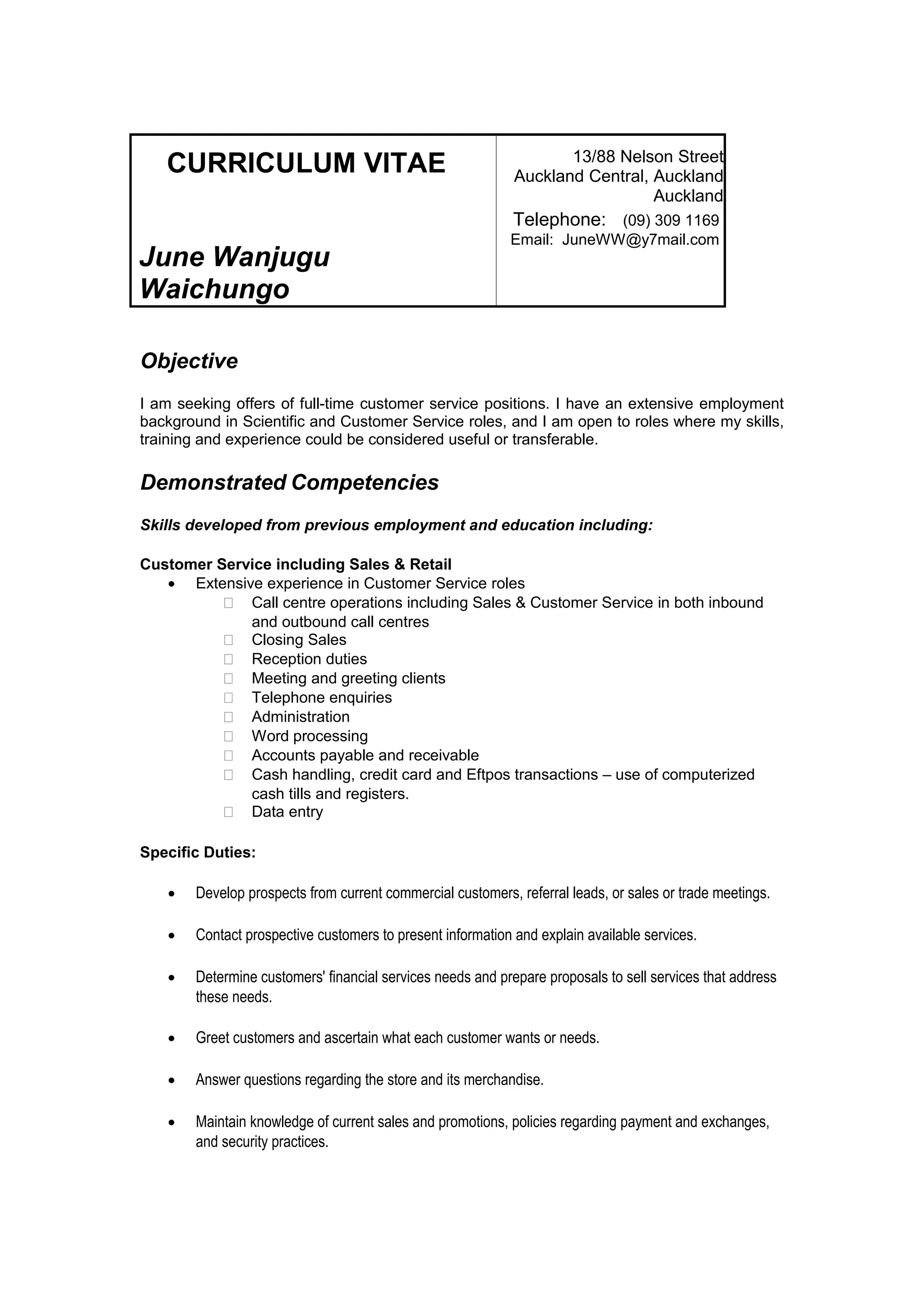 CURRICULUM VITAE-June Wanjugu Opeto(4)(1) | DOC | Operating Systems | Computer Software and ...