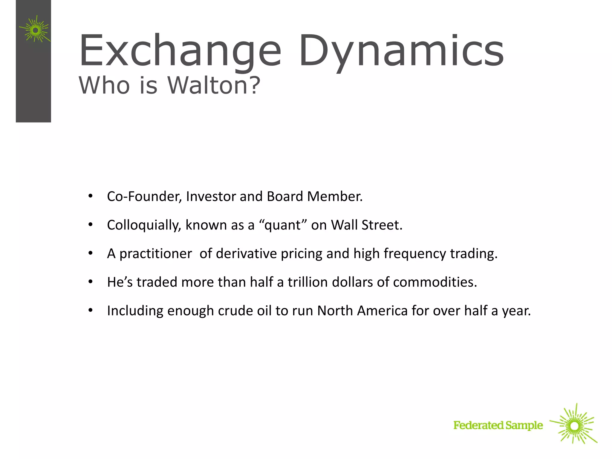 Exchange Dynamics: A History of Exchanges | PPT
