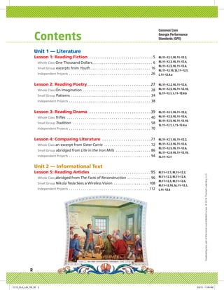 Georgia Common Core Coach, CCGPS Edition, American Literature, Level II ...