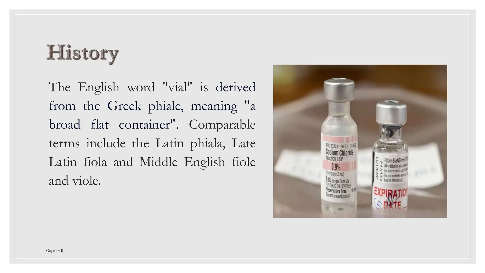 AMPOULES AND VIALS PRESENTATION PPTX.... | PPTX