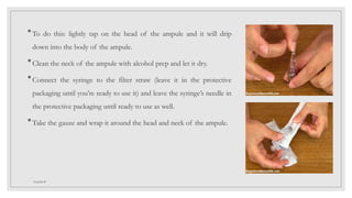 AMPOULES AND VIALS PRESENTATION PPTX.... | PPTX