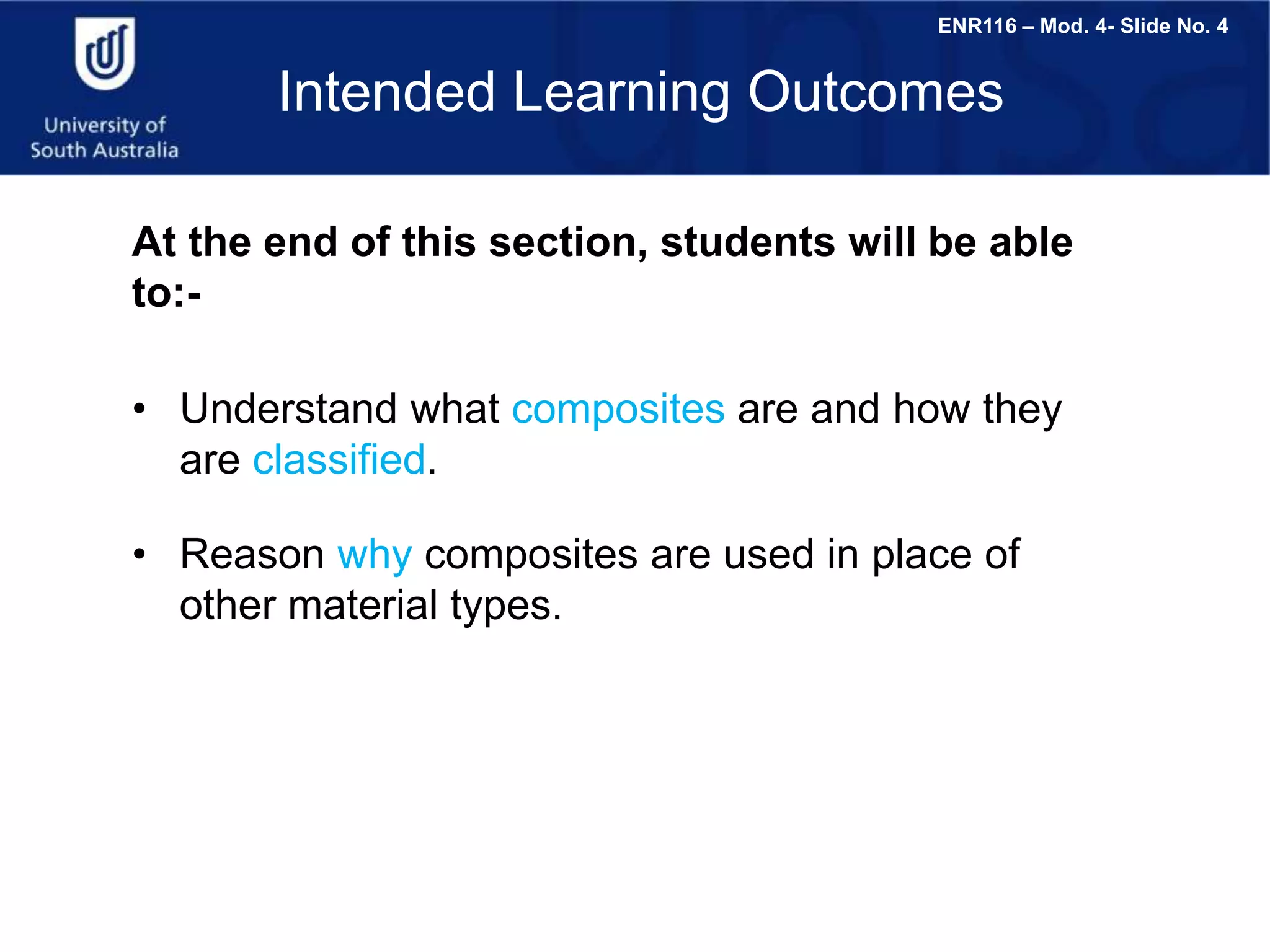 11A Particle Reinforced Composites (3.4 MB).ppt | Geology | Science