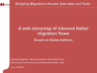 Studying Migrations Routes: New data and Tools | PPTX