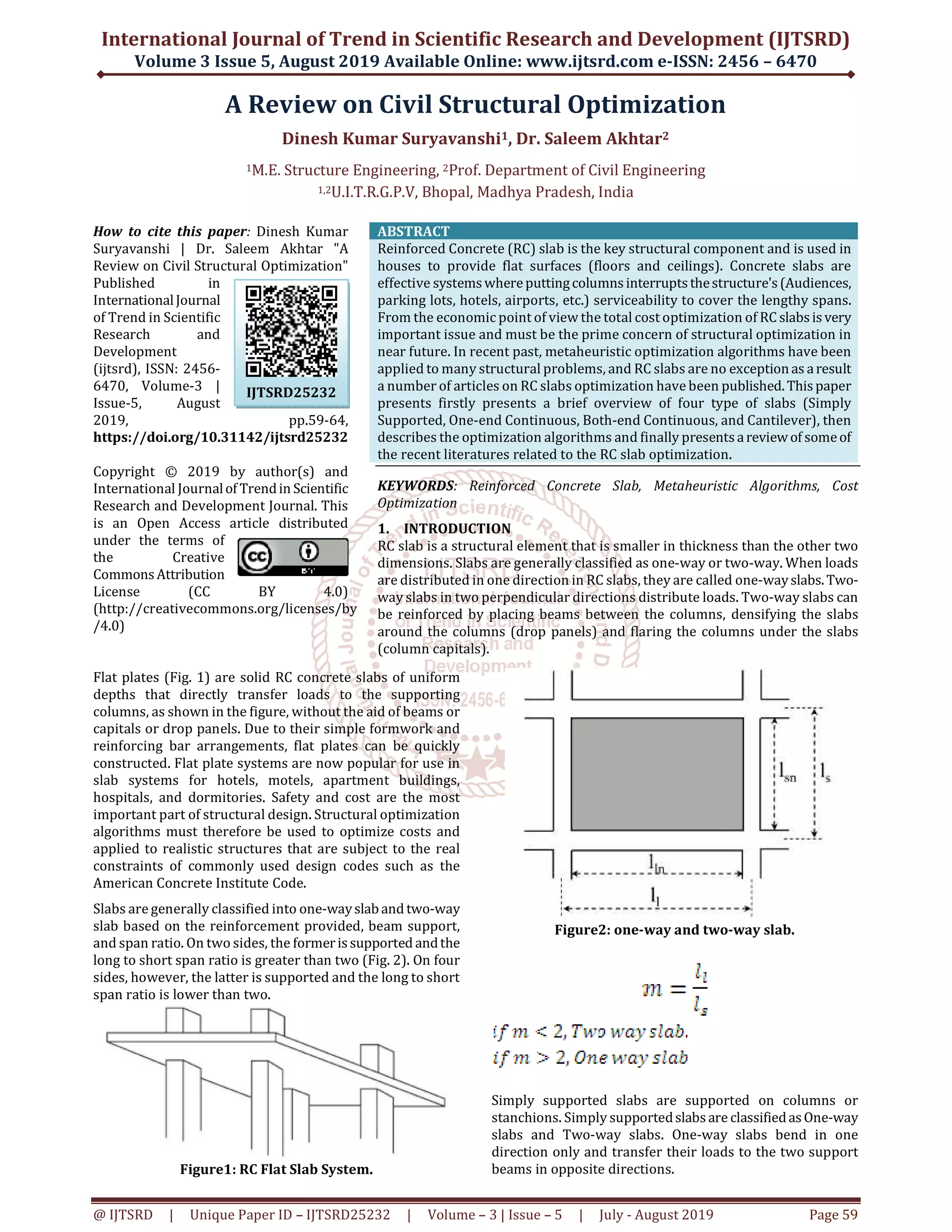 A Review on Civil Structural Optimization | PDF