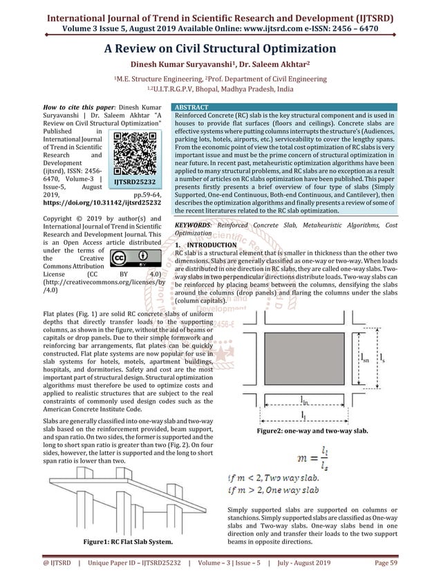 A Review on Civil Structural Optimization | PDF