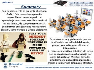 Creación de un corcho virtual en el aula. Herramienta Padlet | PDF