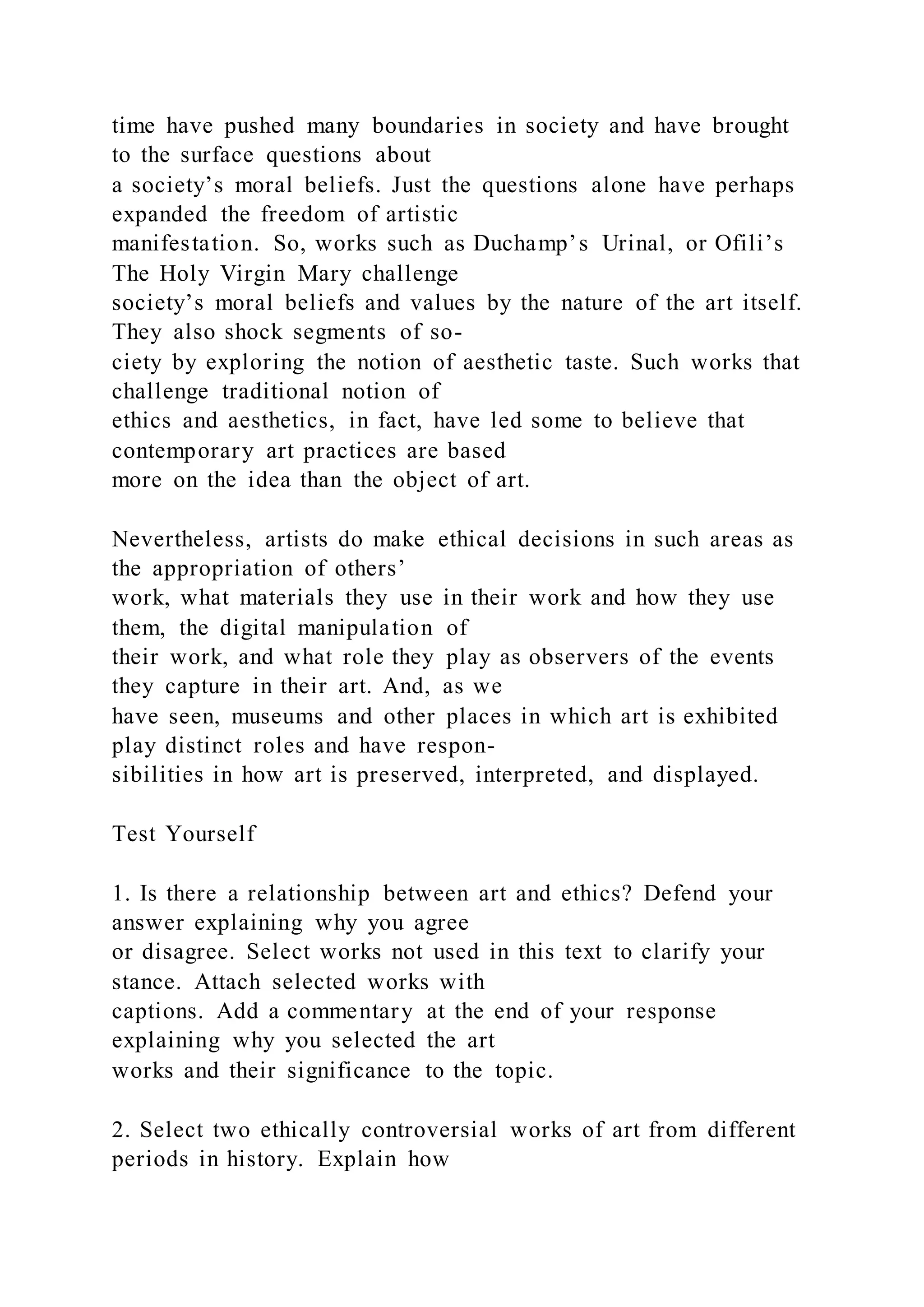 11 Art and Ethics Peggy Blood and Pamela J. Sachant 11 | DOCX