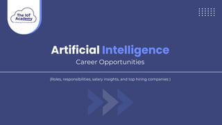 Artificial Intelligence Career Guide: Skills, Salary, Roles & Roadmap | PDF