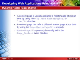 11 asp.net session16 | PPS | Web Design and HTML | Internet