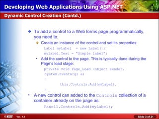 11 asp.net session16 | PPS | Web Design and HTML | Internet