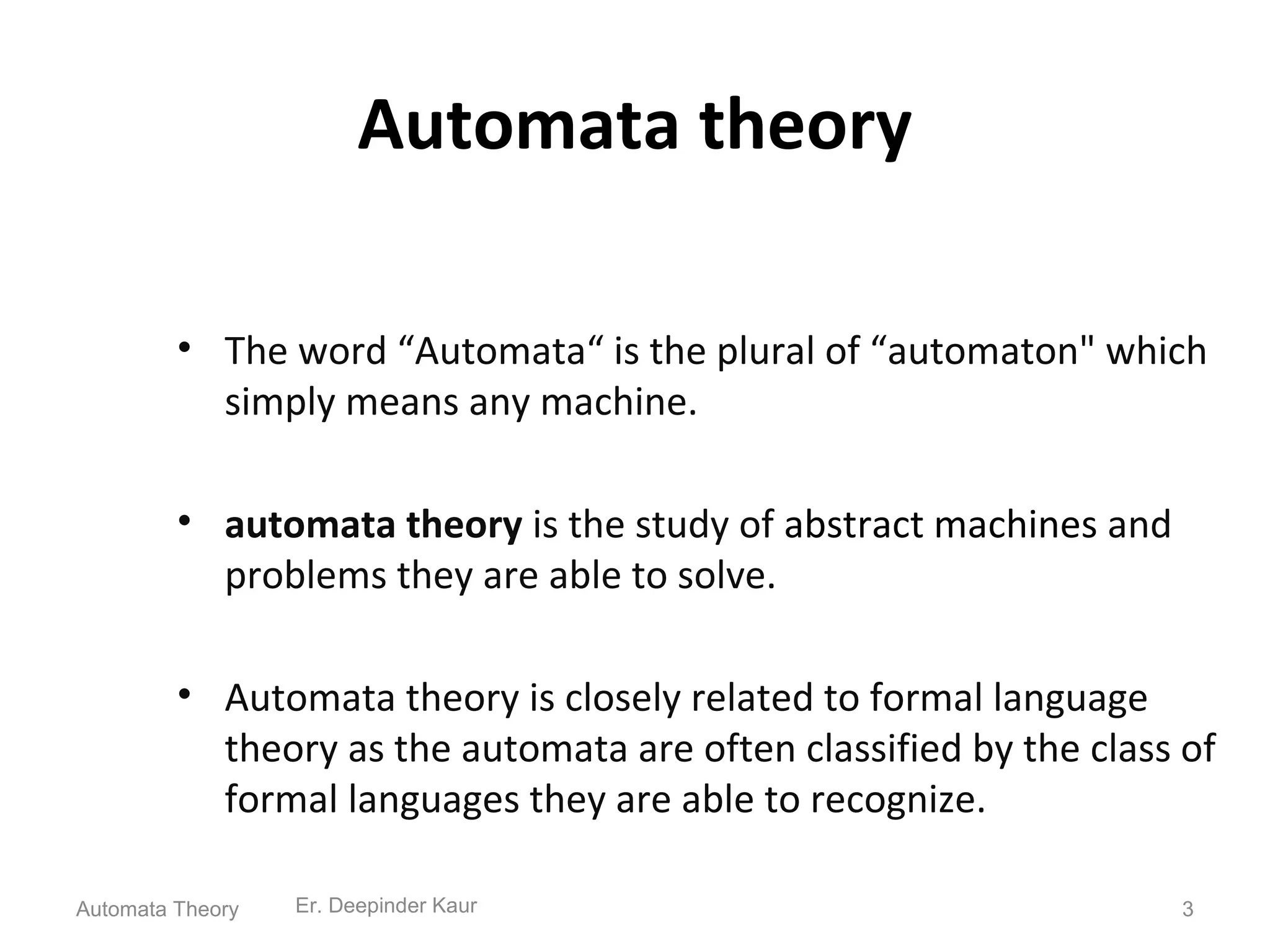 Introduction to fa and dfa | PPT