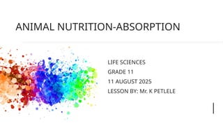 Animal nutrition Absorption Life science UPDADET.pptx