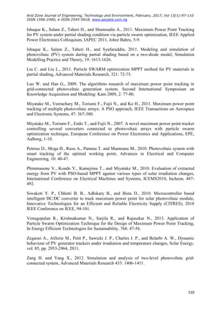 MPPT-Based Control Algorithm for PV System Using iteration-PSO under ...