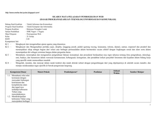 11b. silabus-pemrograman-web-sem.-dua-kur.-2013 | PDF