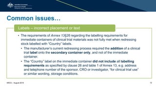 Manufacturing Investigational Medicinal Products - Legislative and GMP ...