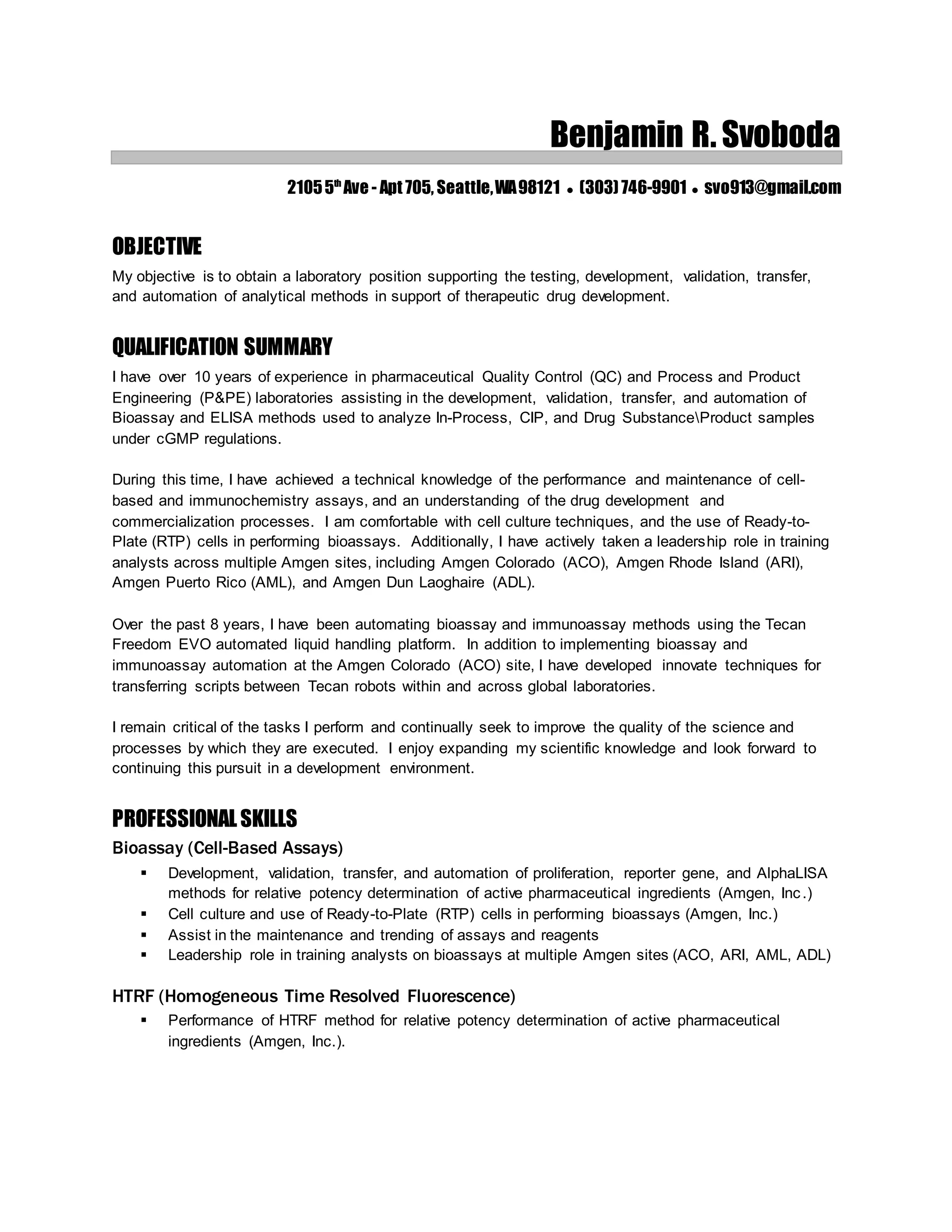 Svoboda Ben - Resume 16-0411 | DOCX