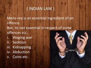 Presentation on Mens-rea | PPTX