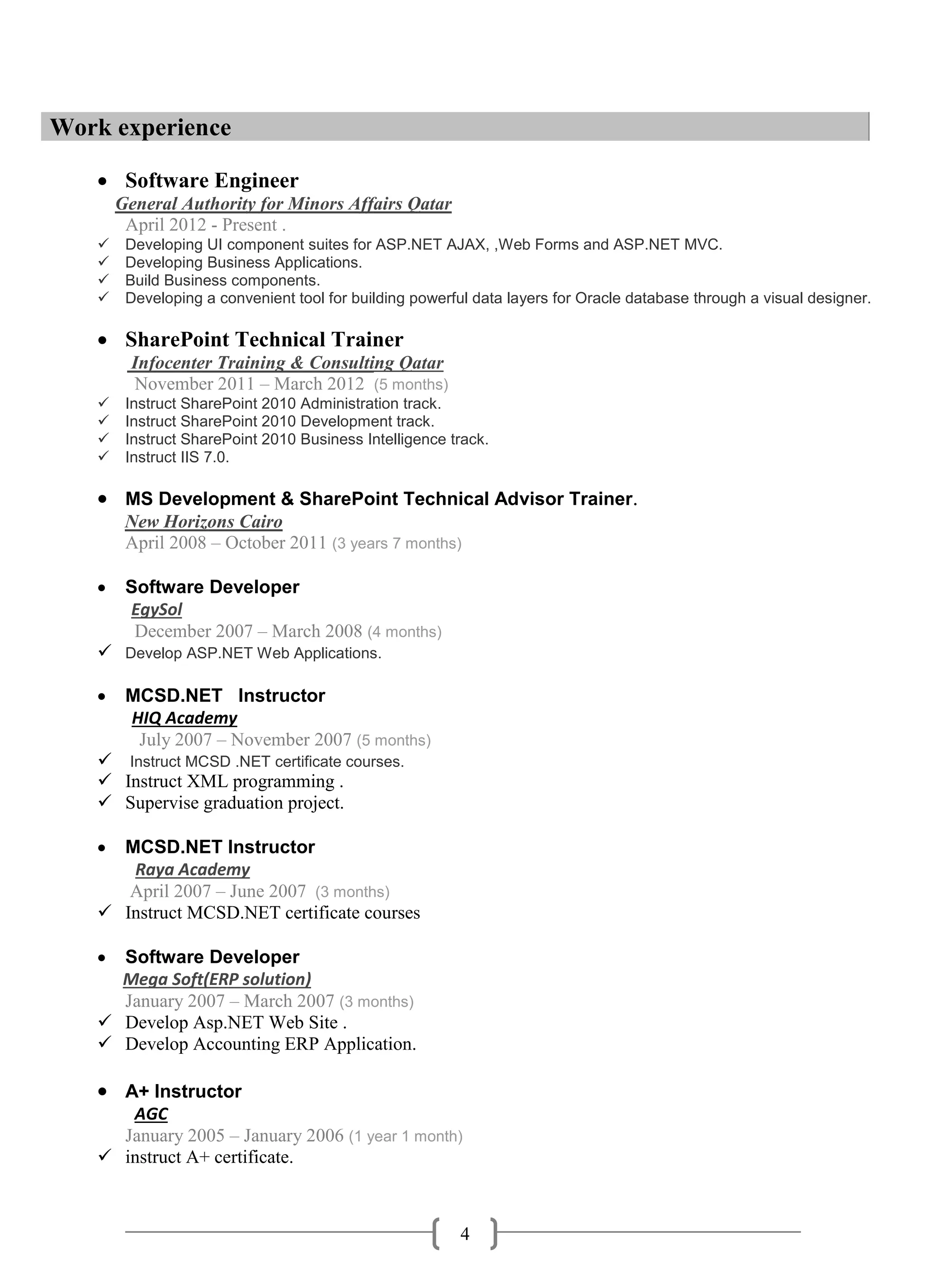 Rabie_temraz_CV (SharePoint) | PDF