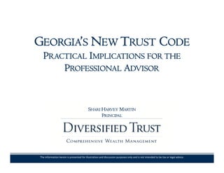 Georgia's New Trust Code | PPT