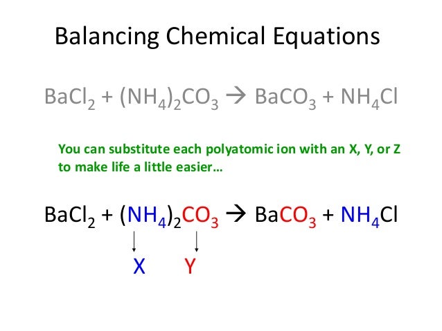 11 balancing chemical equations