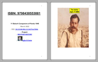 11 baluch the Victor of pandu | PPT