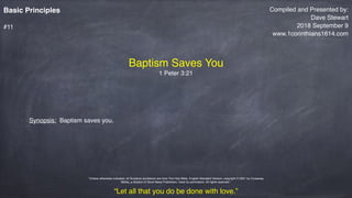 Baptism Saves You | PDF