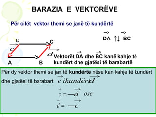 11 barazia e vektorëve | PPT
