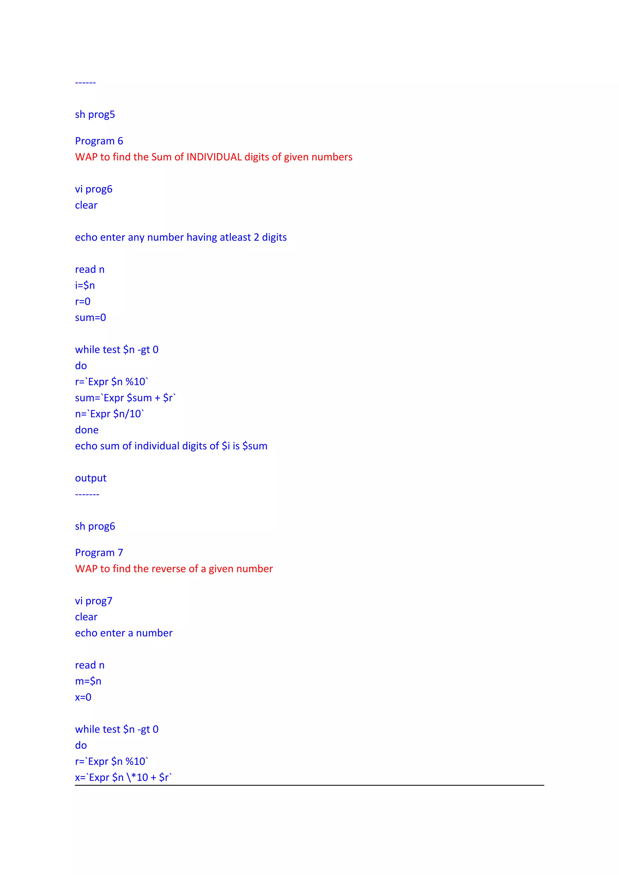 basic shell_programs | PDF