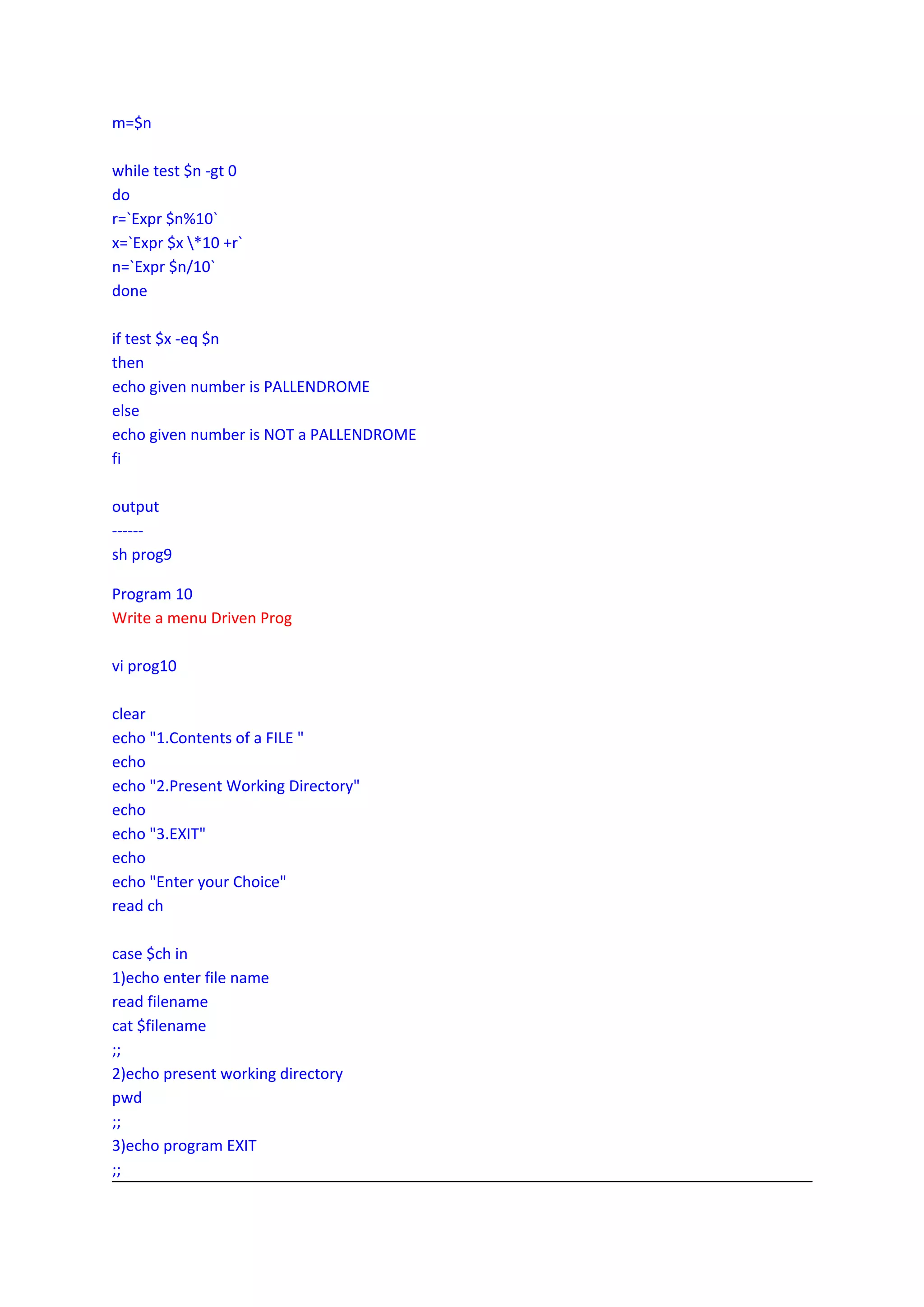 basic shell_programs | PDF