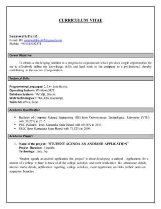 Saru Resume | DOCX | Programming Languages | Computing