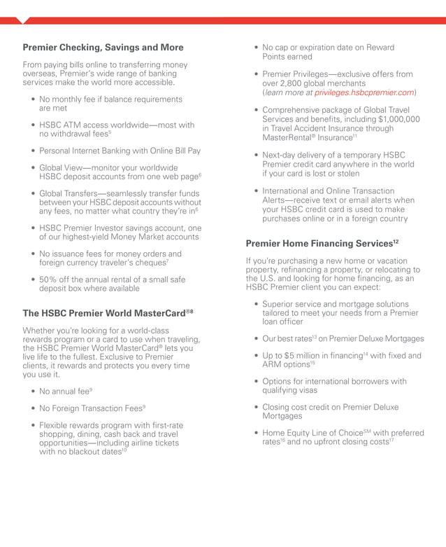HSBC_Premier_Core_Brorchure_English | PDF