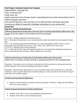Final Project - Language Arts | PDF