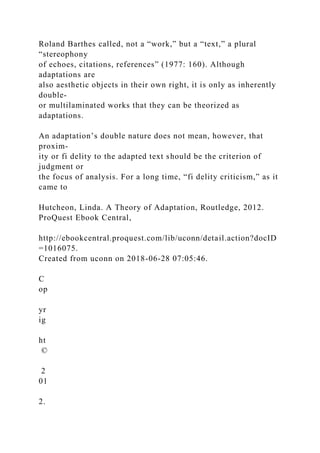 11Beginning to Theorize AdaptationWhat Who Why.docx