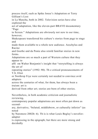 11Beginning to Theorize AdaptationWhat Who Why.docx