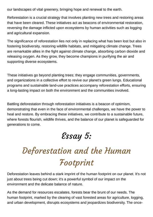 11 Best Deforestation Essays In 200 Words.pdf