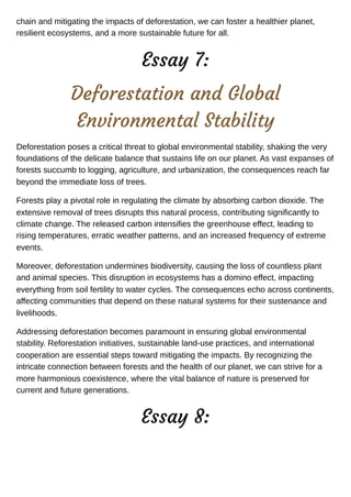11 Best Deforestation Essays In 200 Words.pdf
