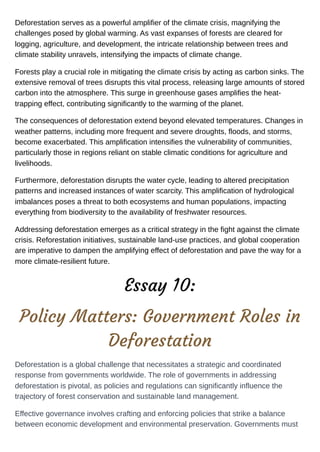 11 Best Deforestation Essays In 200 Words.pdf