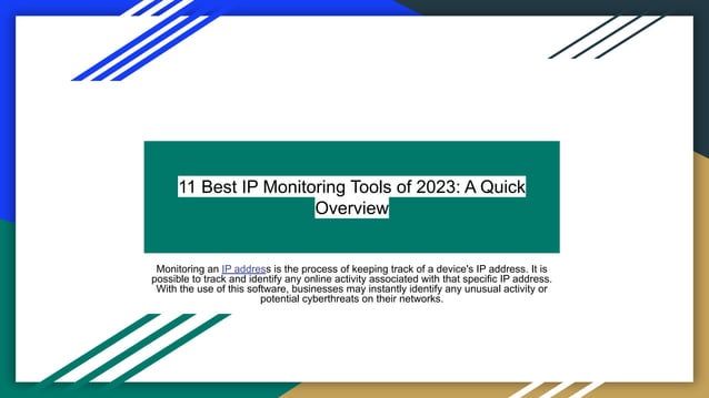 11 Best IP Monitoring Tools of 2023_ A Quick Overview.pdf | Information ...
