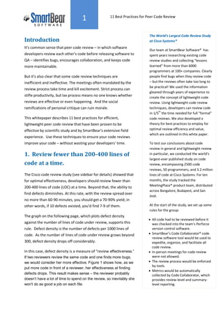 11 best practices_for_peer_code_review | PDF | Web Development | Internet