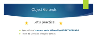 Gerunds Overview for 11B | PPT