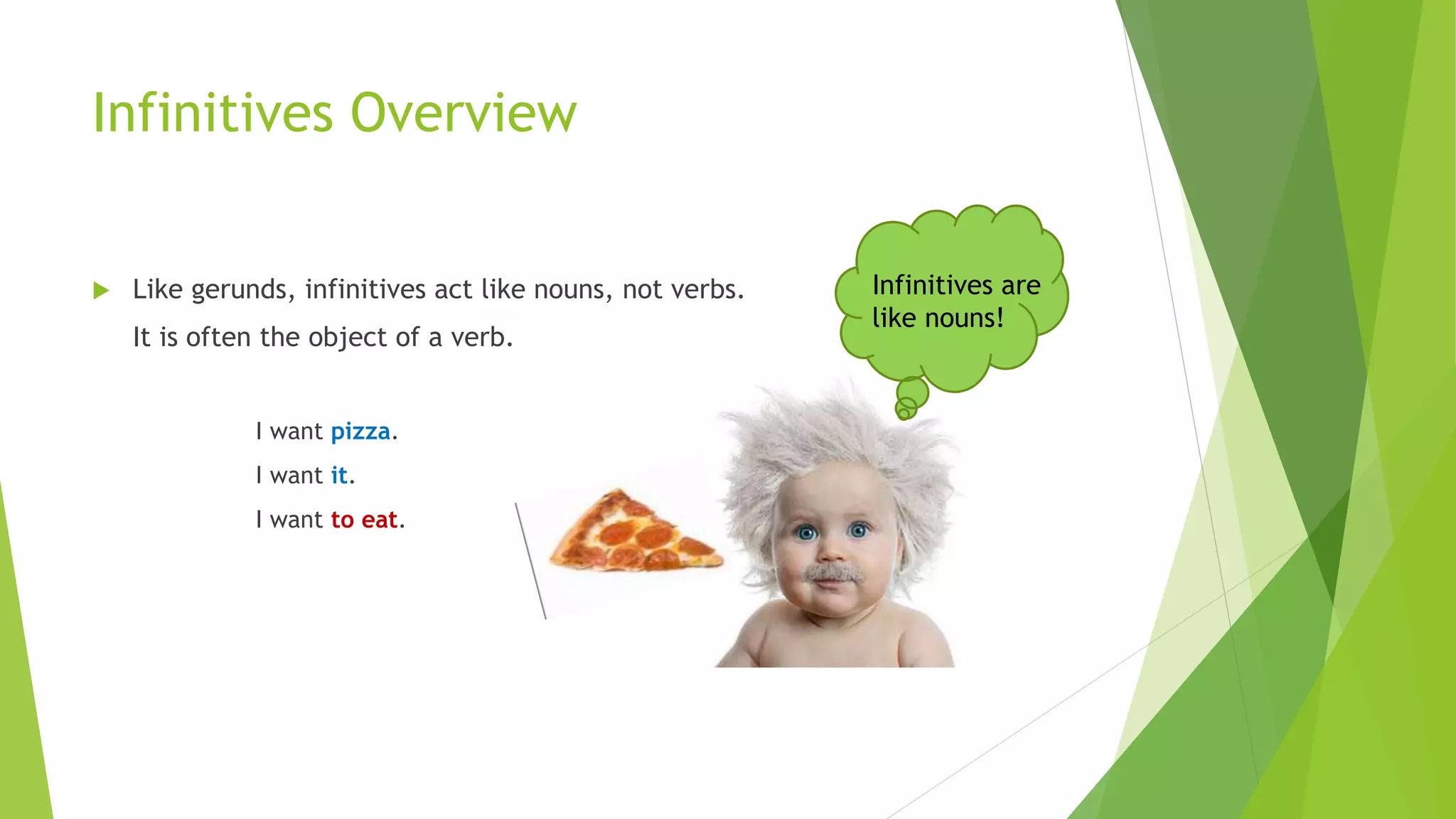 11B Infinitives Overview | PPT